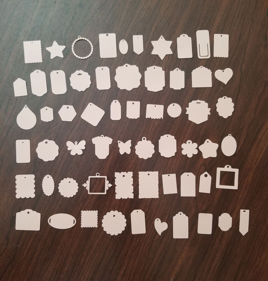 50 Piece Set Mini Die Cut Paper Charms and Ephemera for Journals, Cards ...