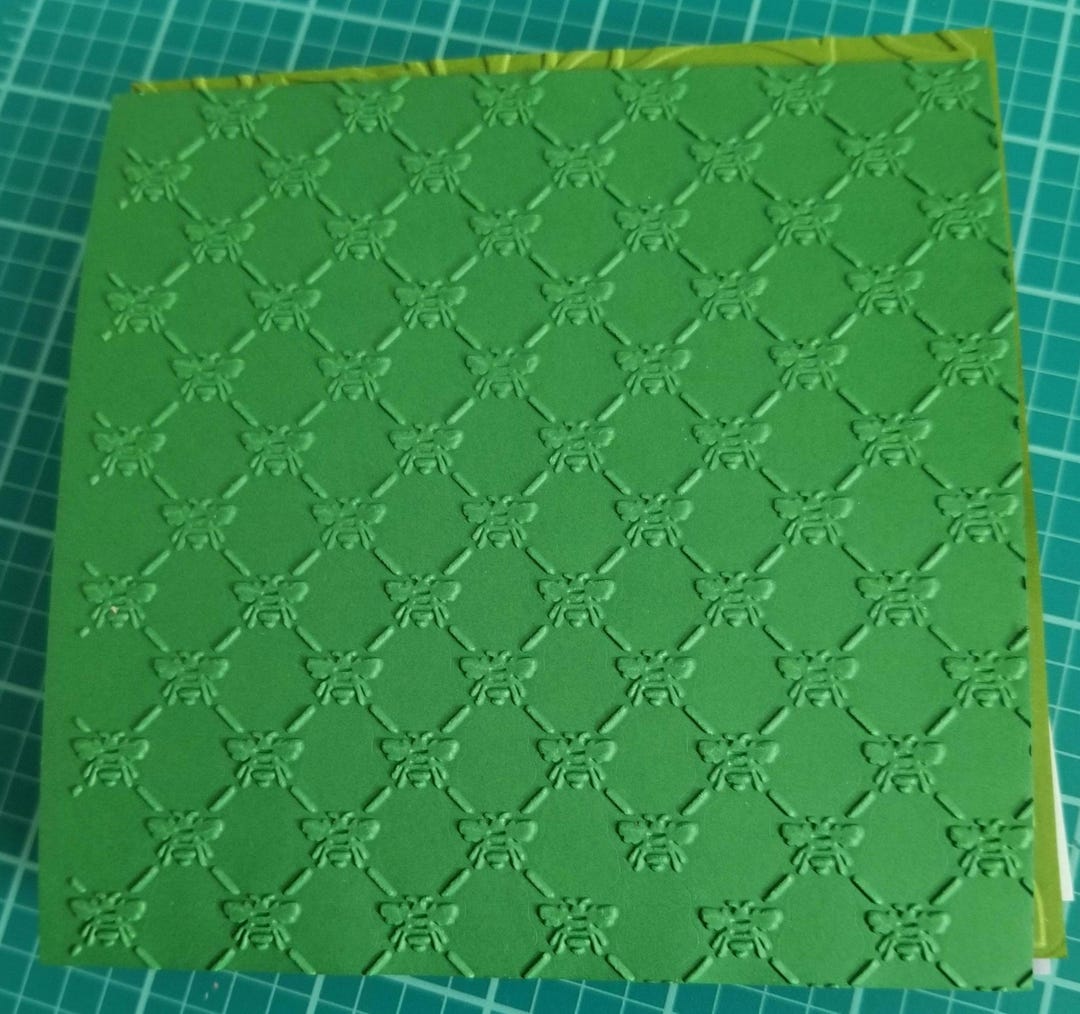 10 Embossed Background Cardstock, Journal Embossed Paper, Card Topper ...