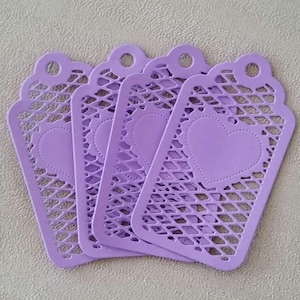 Die Cut Heart Tag Set - Etsy