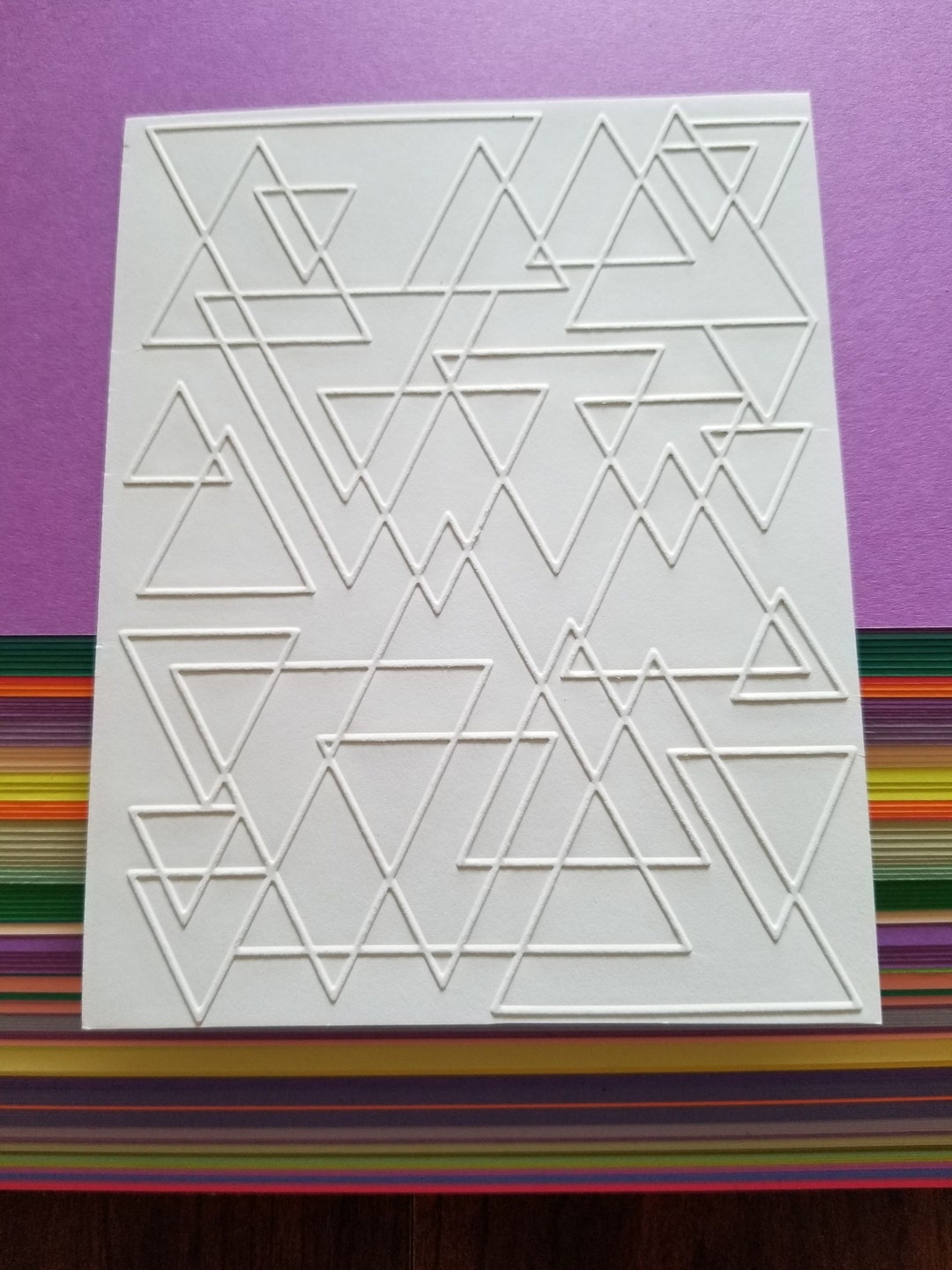 10 Embossed Background Cardstock, Junk Journal Embossed Paper, Card ...