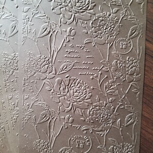 10 Embossed Floral Cardstock Backgrounds - Etsy
