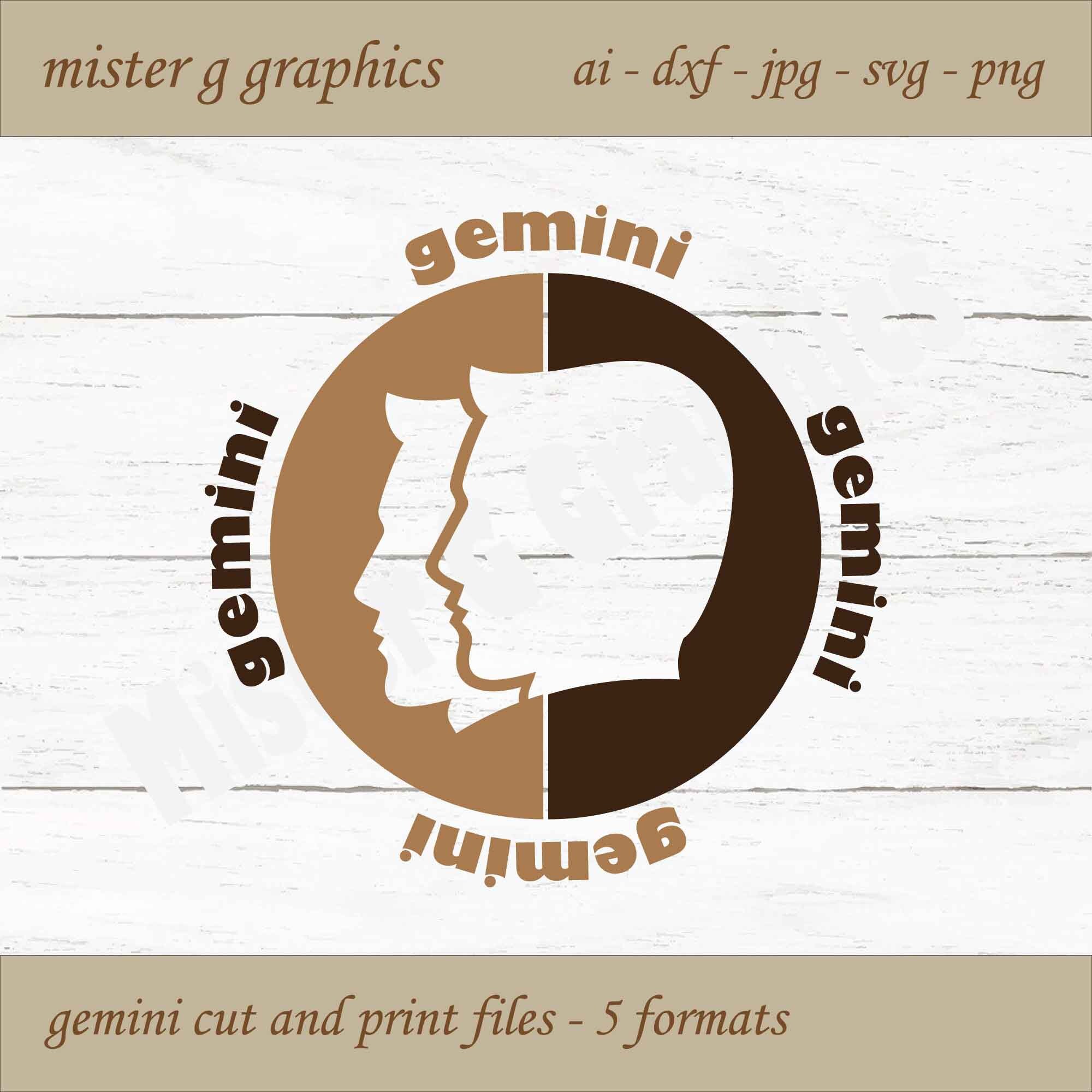 Paper, Party & Kids Gemini SVG Cut File Craft Supplies & Tools Die Cuts ...
