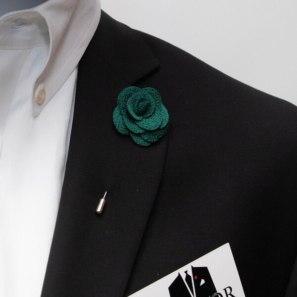 Emerald Green Pin - Etsy
