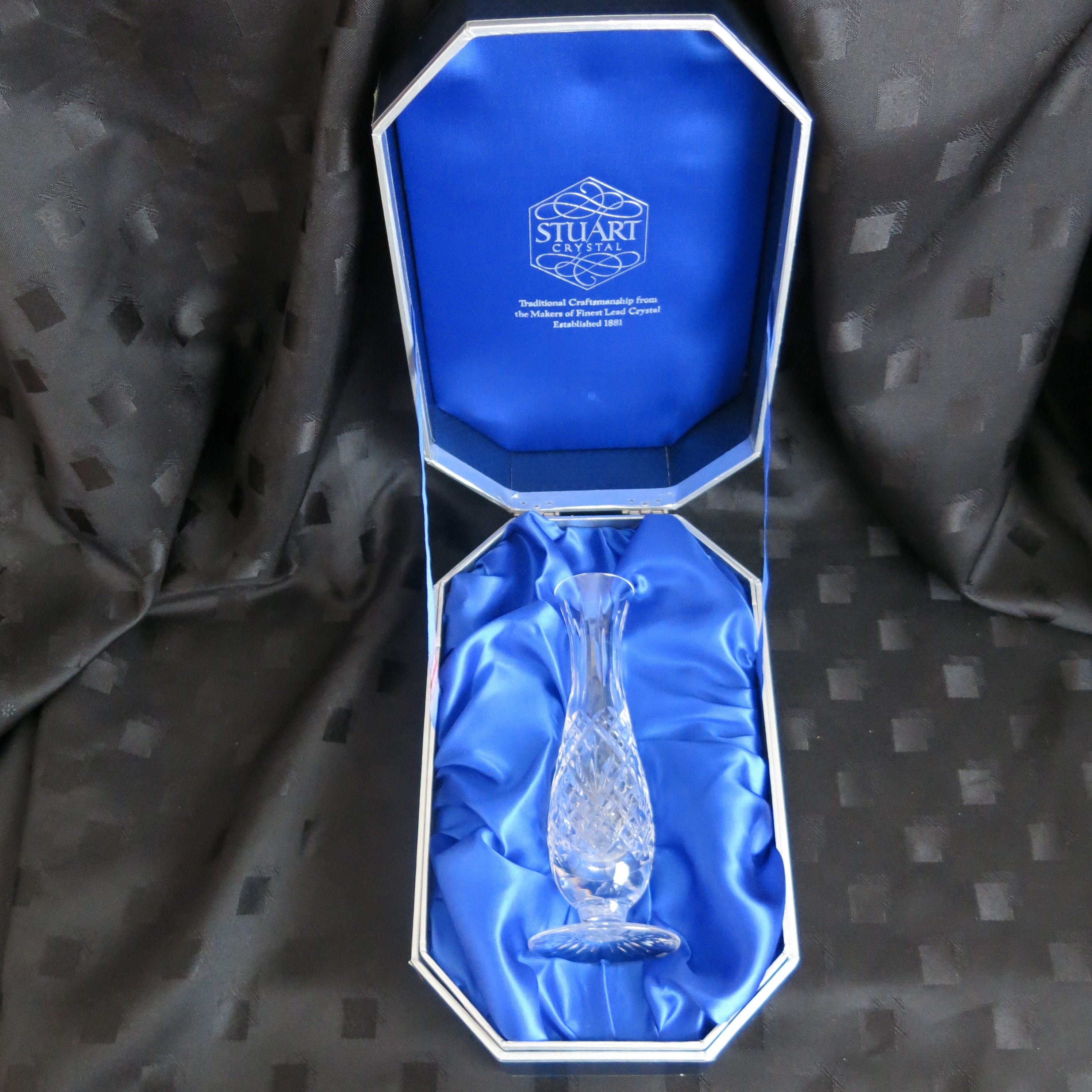 Vintage Stuart Crystal Vase in Presentation Box Free UK | Etsy