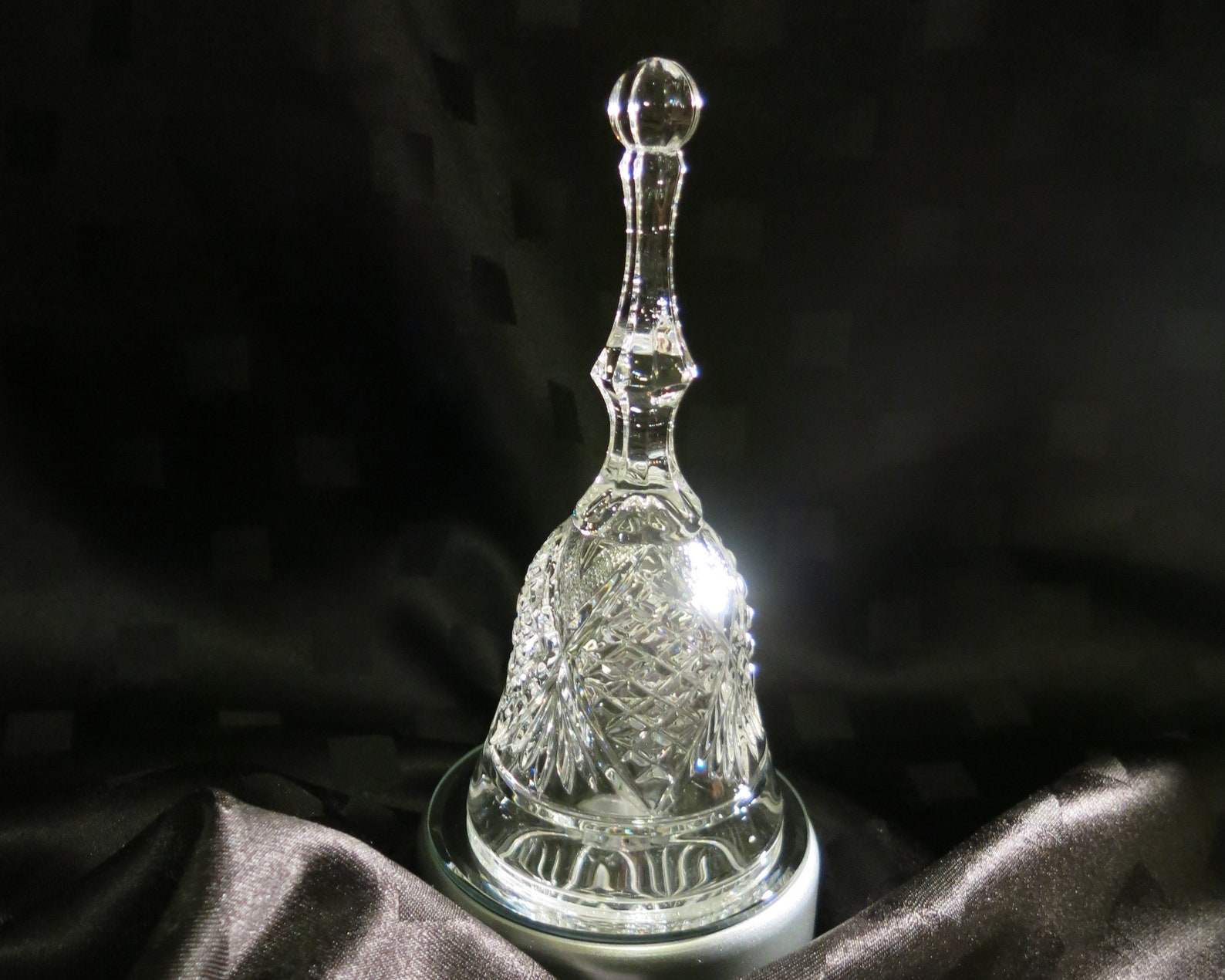 Lead Crystal Bell Shaped Ornament Vintage - Etsy