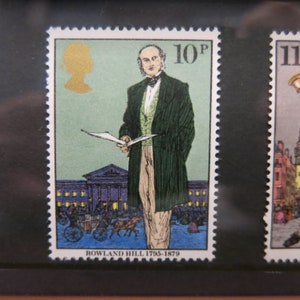 Vintage Stamps - Sir Rowland Hill - British Post Office Mint Stamps ...