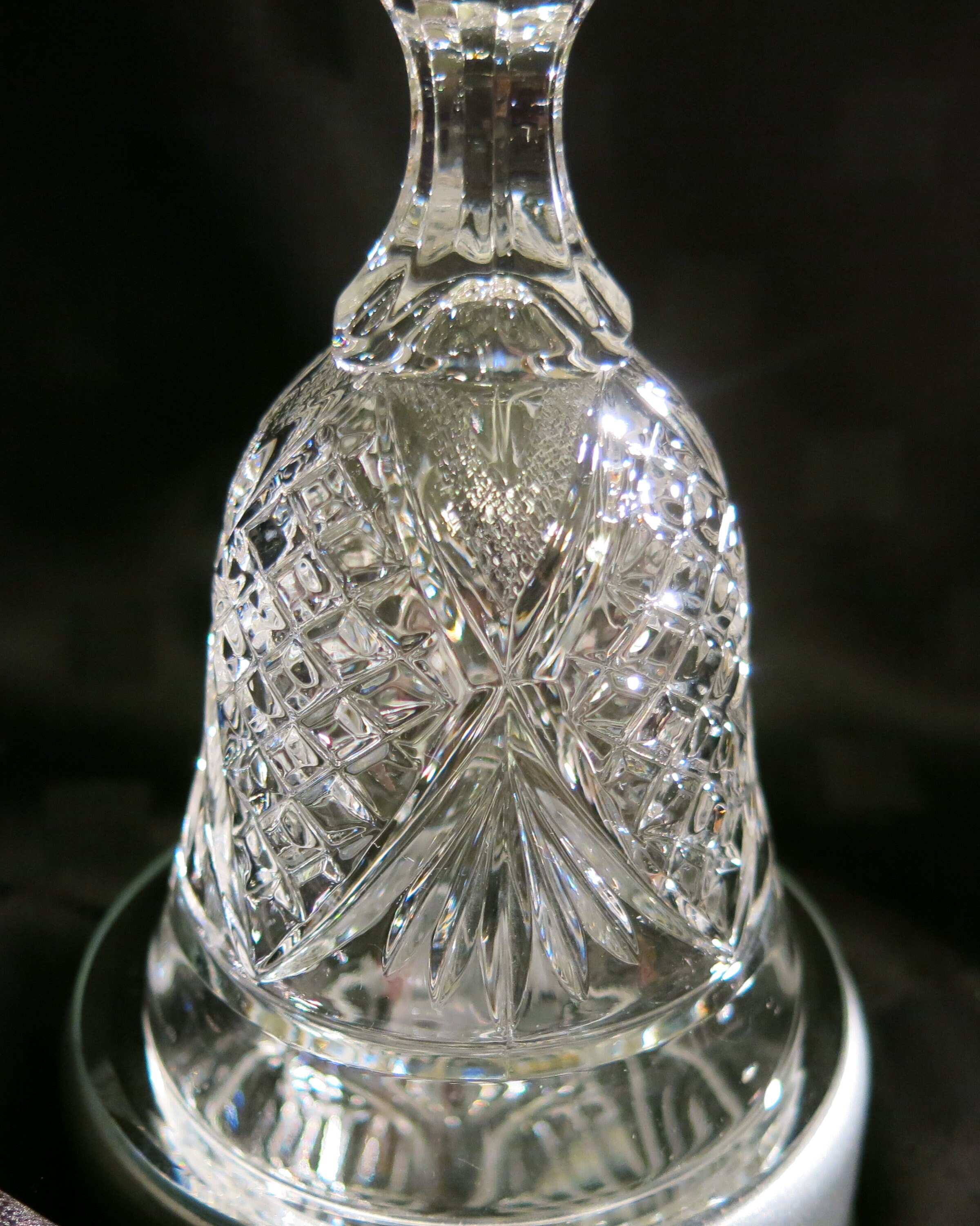 Lead Crystal Bell Shaped Ornament Vintage - Etsy