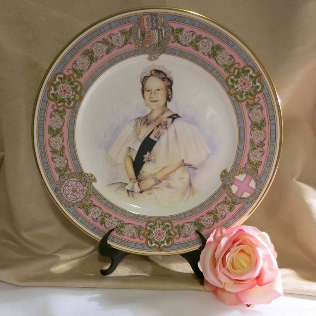 The Queen Mother Plate 80th Birthday Limited Edition No. 294 of 2000 ...