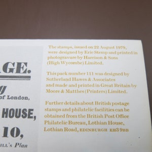 Vintage Stamps - Sir Rowland Hill - British Post Office Mint Stamps ...