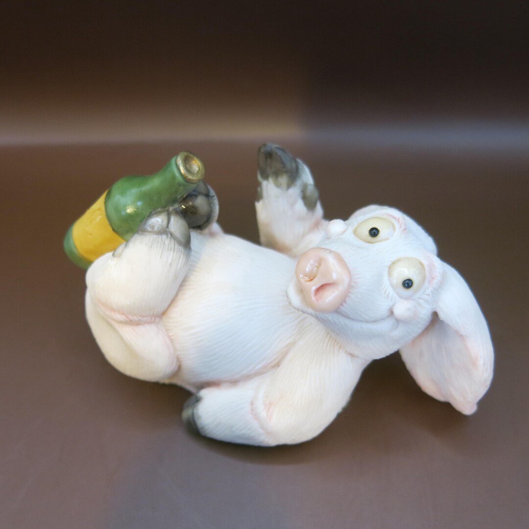 Piggin Paralytic Pig Figurine by David Corbridge - 1997 Anniversary ...
