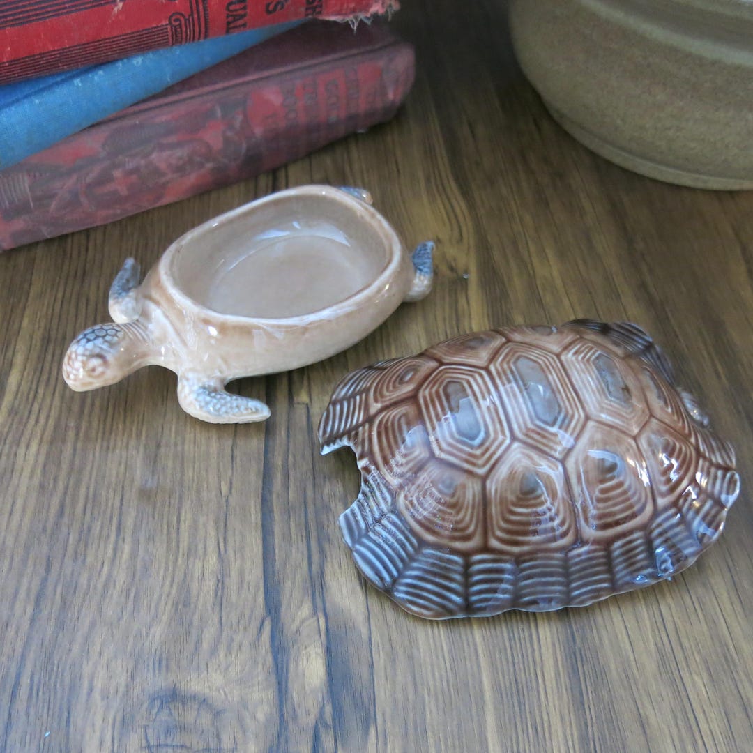 Vintage Wade Large Tortoise/turtle - Removeable Lid - Trinket Dish ...