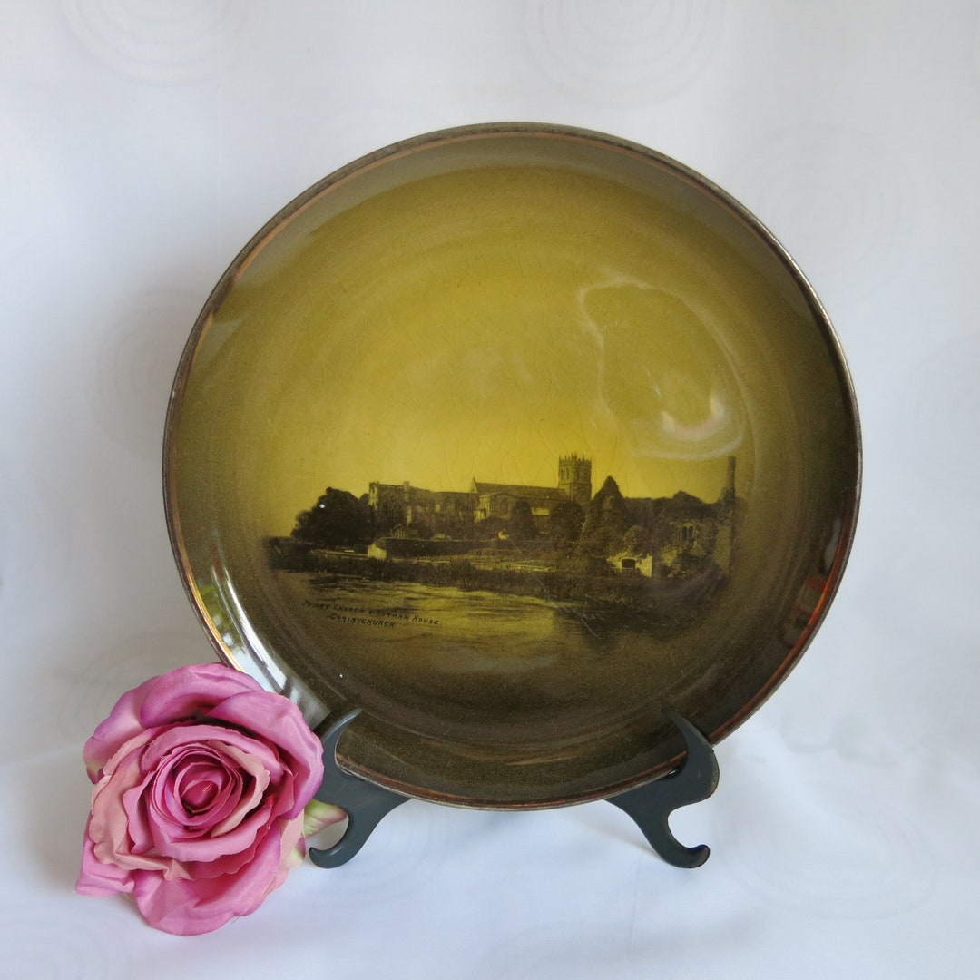 Vintage - Rare Ridgway Collectible Plate 'priory Church and Norman ...