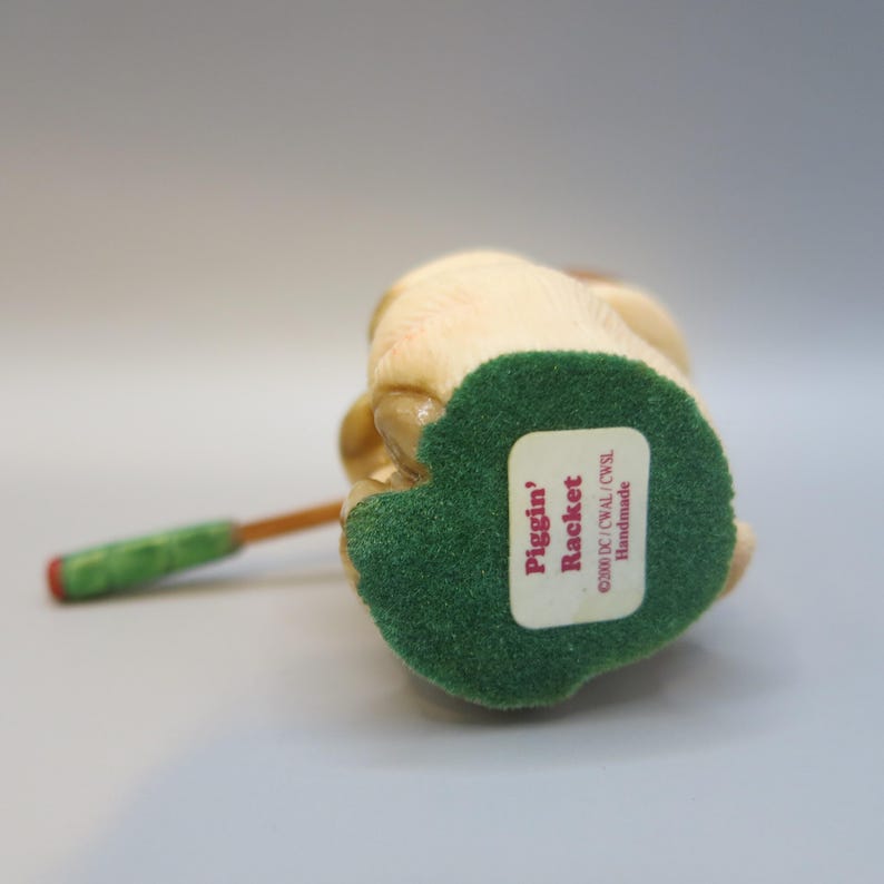 Vintage Pig Ornament: Piggin Racket by David Courbridge (2000) - Etsy