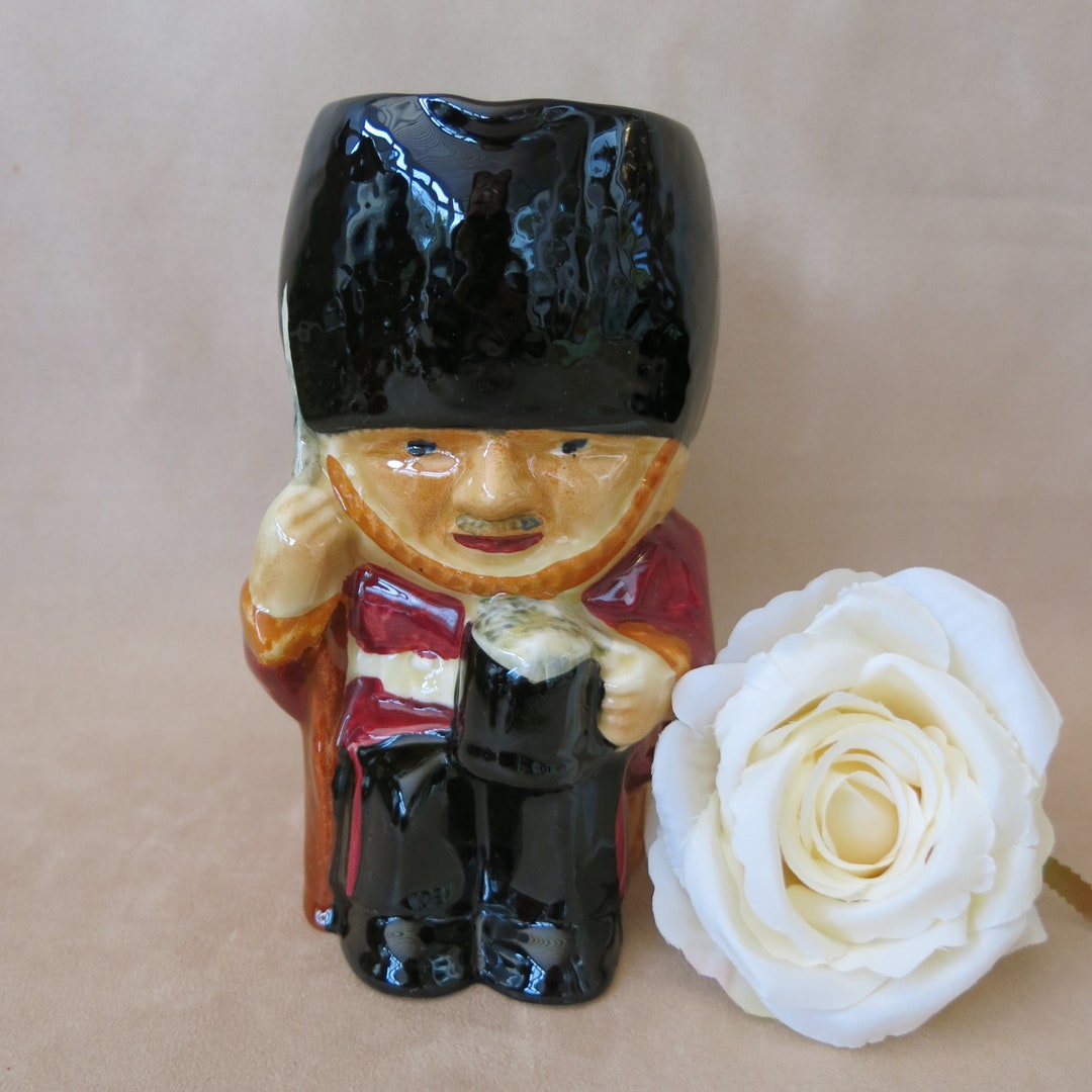 Vintage Toby Jug Crown Devon Guardsman 6 1/2 Inch High Collectible Made ...
