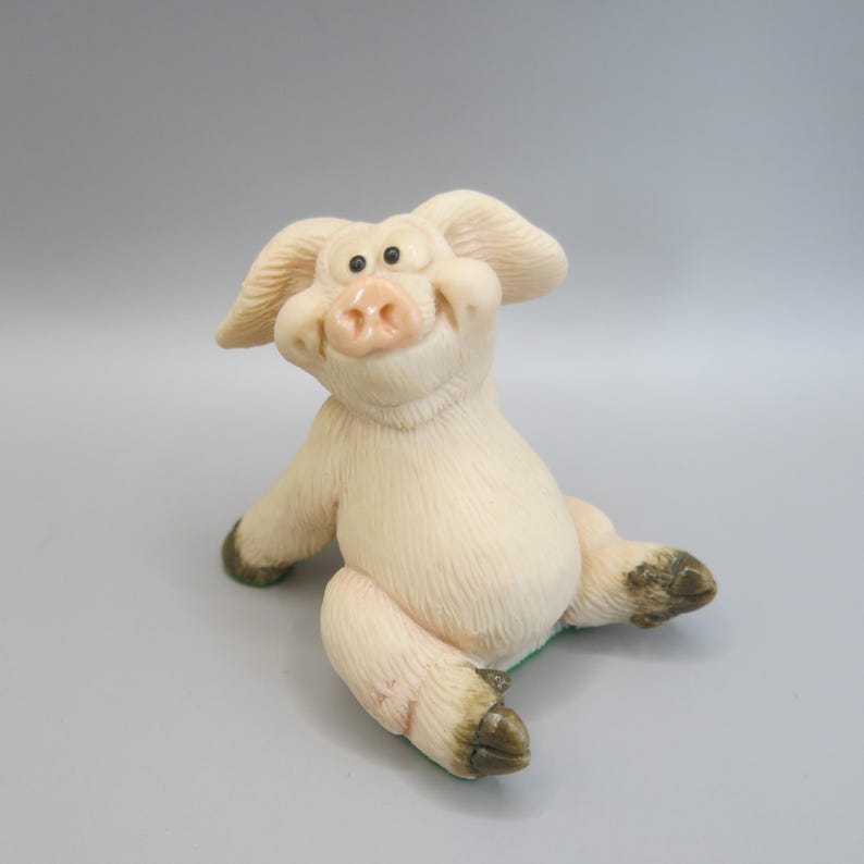 Vintage Pig Figurine - 'piggin' Stuffed!' - David Corbridge - 1997 ...