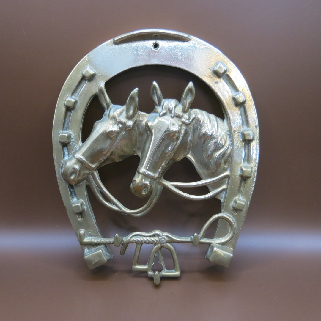 Vintage Brass Horse Shoe Key Holder - Etsy