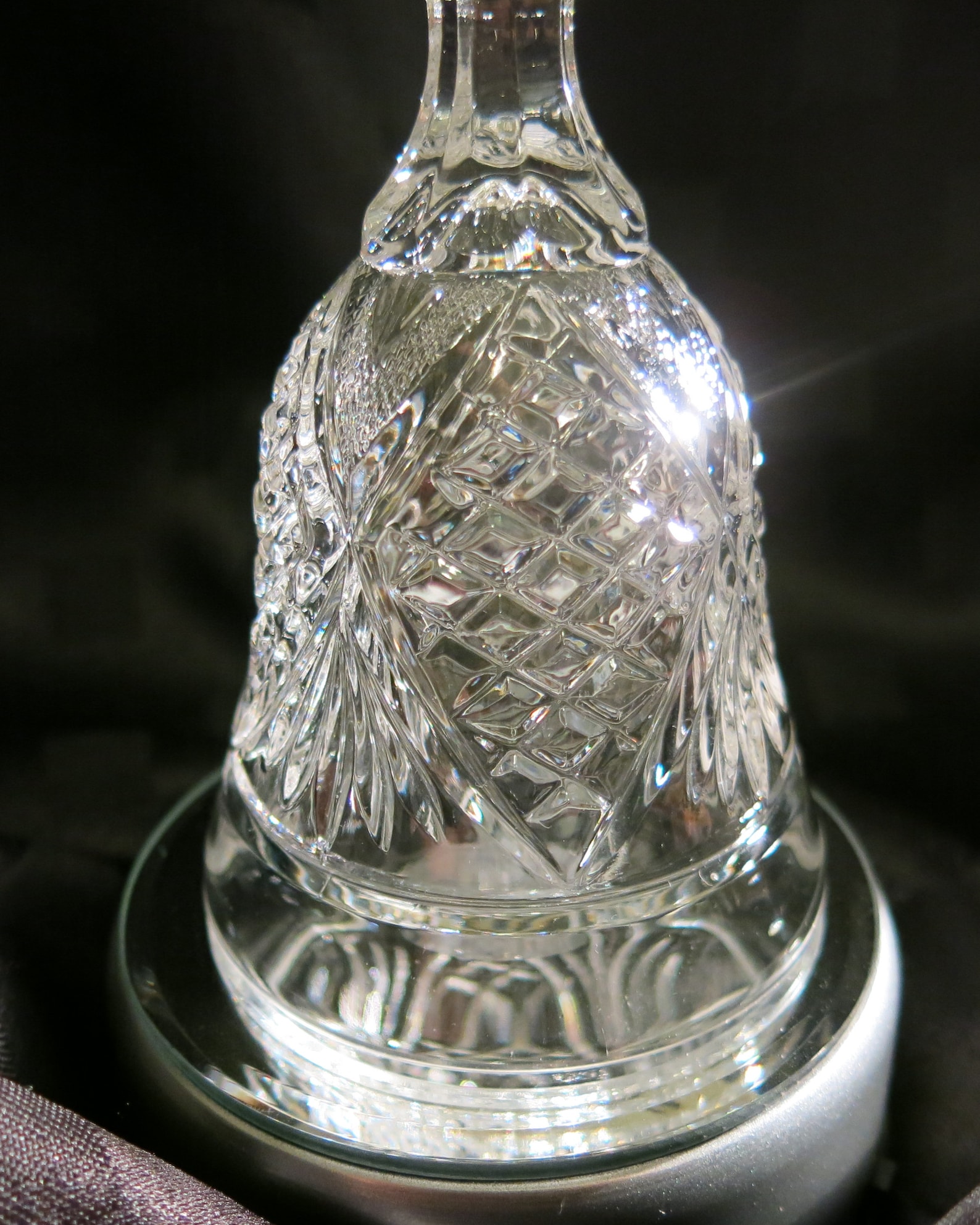 Lead Crystal Bell Shaped Ornament Vintage - Etsy