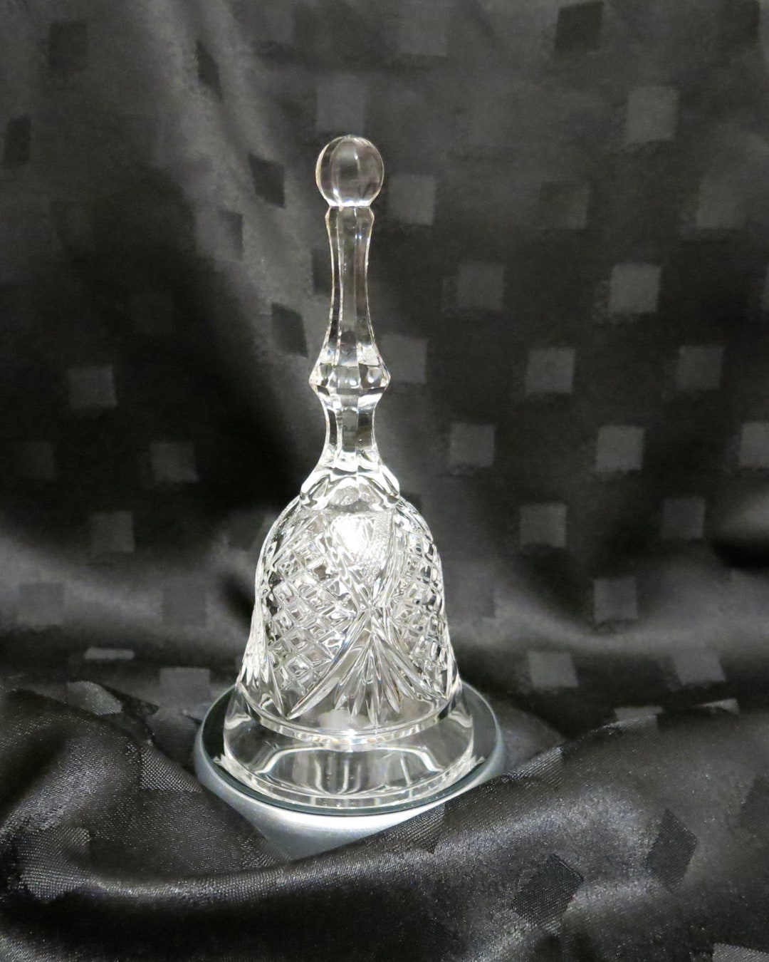 Lead Crystal Bell Shaped Ornament - Vintage - Etsy