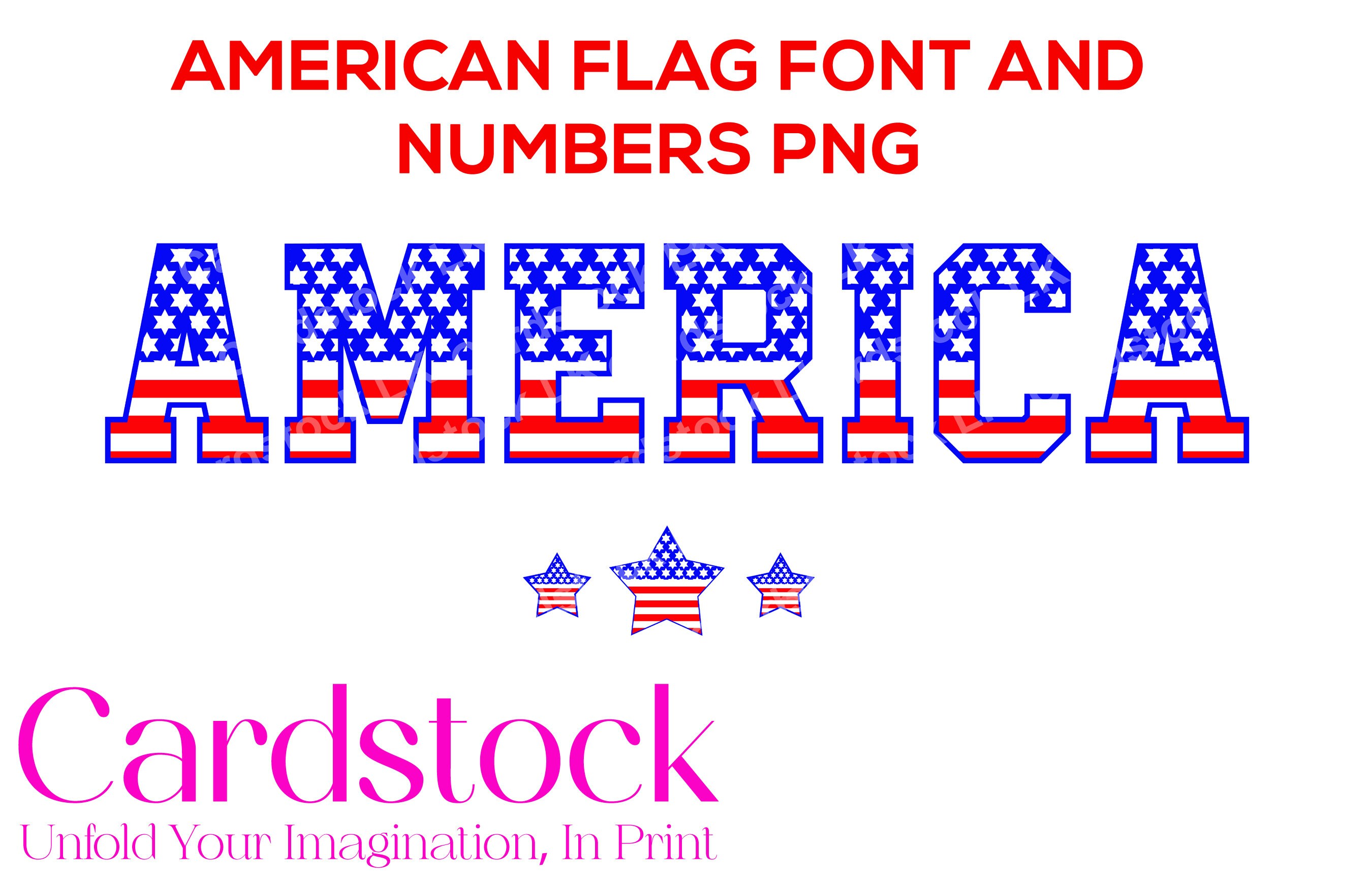 AMERICAN FLAG 4th of July Alphabet & Numbers SVG Bundle Patriotic ...