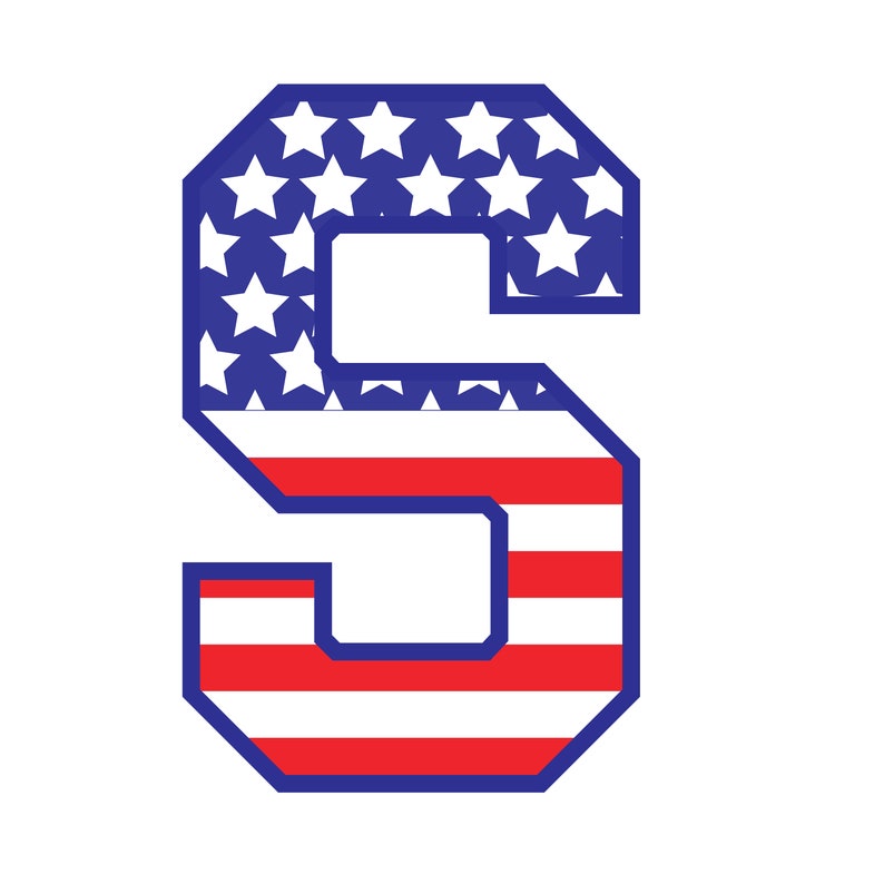 AMERICAN FLAG 4th of July Alphabet & Numbers SVG Bundle Patriotic ...