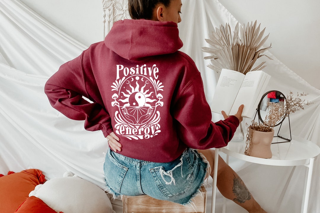 Positive Energy Sweatshirt, Yin Yang Hoodie, Aesthetic Clothing ...