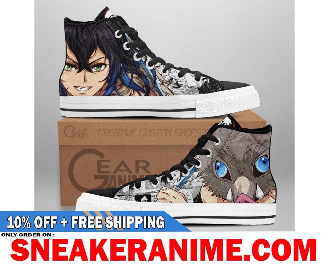 Inosuke High Top Shoes Demon Slayer Custom Anime Sneakers Mix - Etsy