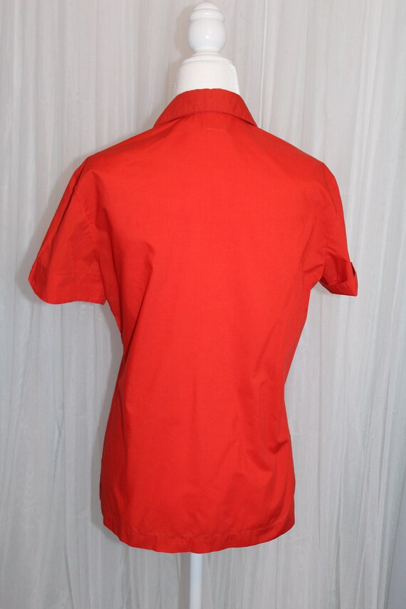 Vintage 1960s Ship n Shore Red Button down - Gem