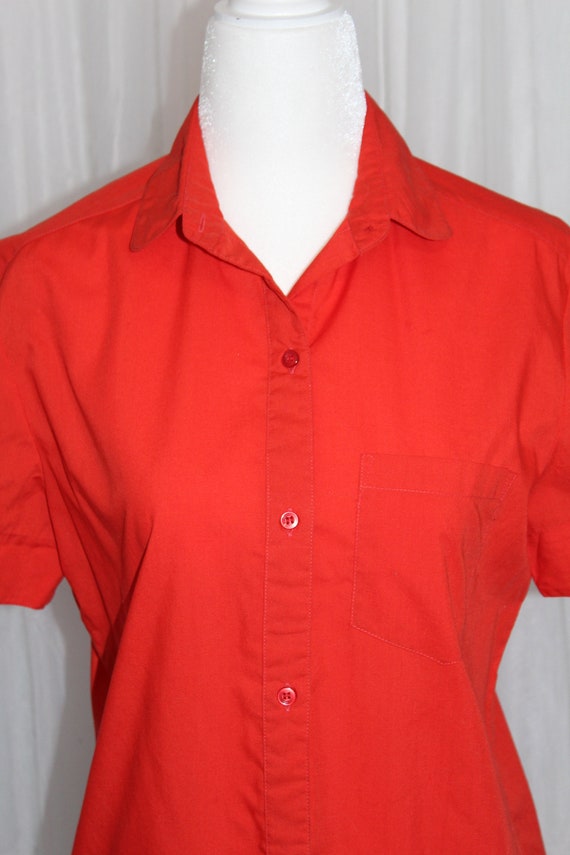 Vintage 1960s Ship n Shore Red Button down - Gem