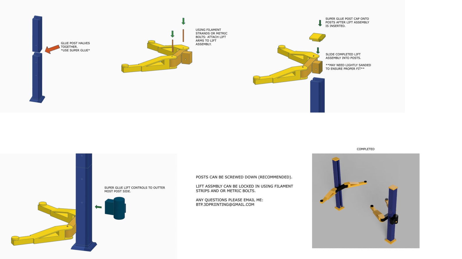 SM 2 Post Lift STL File for RC Vehicles Scale Garages - Etsy