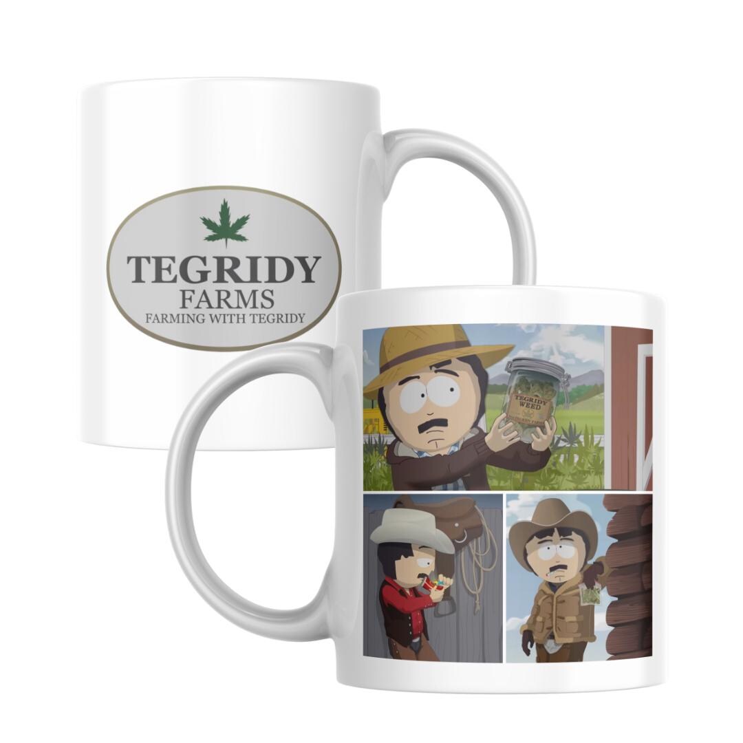 Tegridy Farms Randy Marsh South Park Mug 11oz Ceramic Handprinted Funny ...