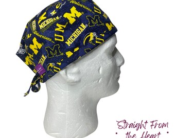 University of Michigan Surgical Scrub Cap - Etsy