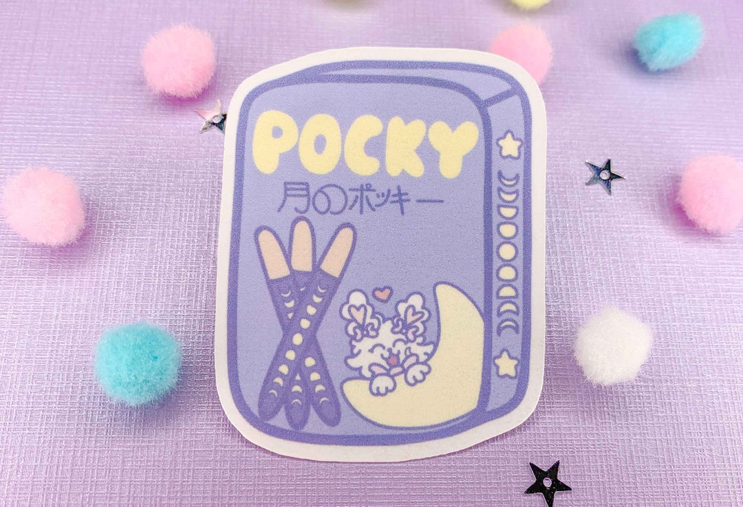 Mochi the Moon Rabbit Kawaii Japanese Snack | Glossy Vinyl Waterproof ...