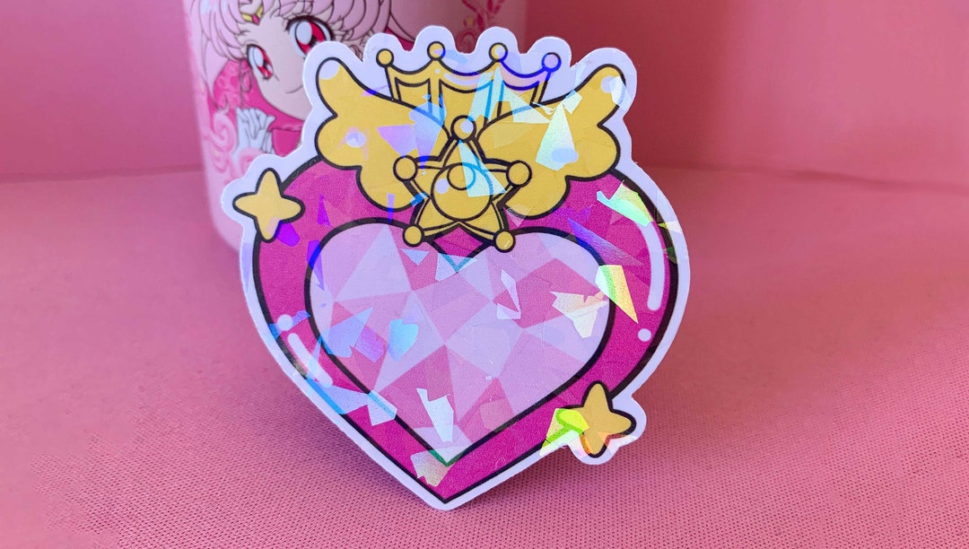 Chibi Compact Magical Girl Holographic Vinyl Sticker - Etsy