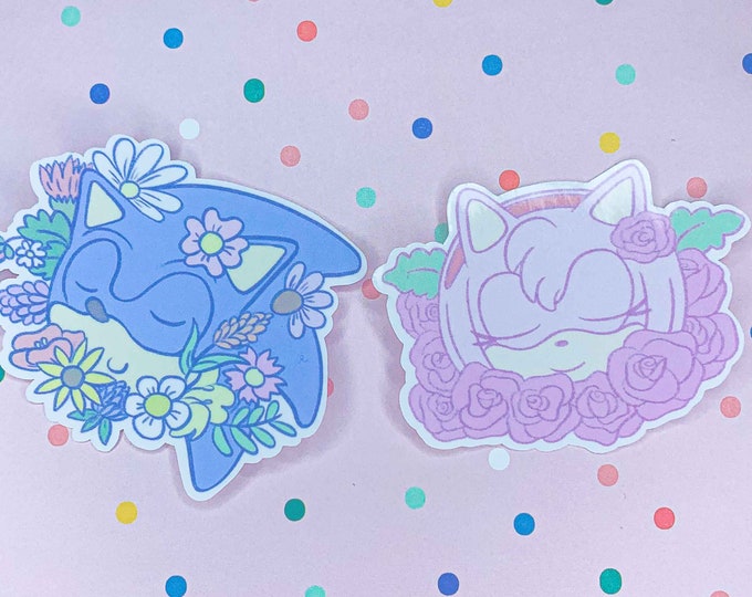 Sonic & Amy Rose Sonic the Hedgehog Sticker, Laptop Sticker, Water ...