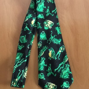 Novelty Frogs Necktie - Etsy