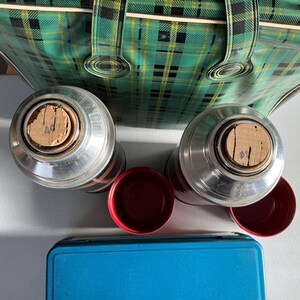 Vintage Sears Roebuck J.C. Higgins Plaid Lunch Box for 2 Picnic Set - Etsy