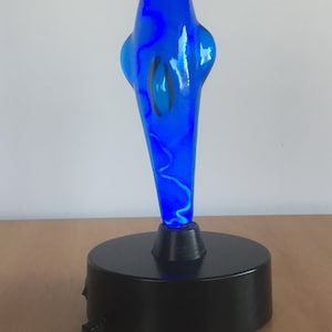 Vintage Glass Dolphin Lumisource Lamp - Etsy