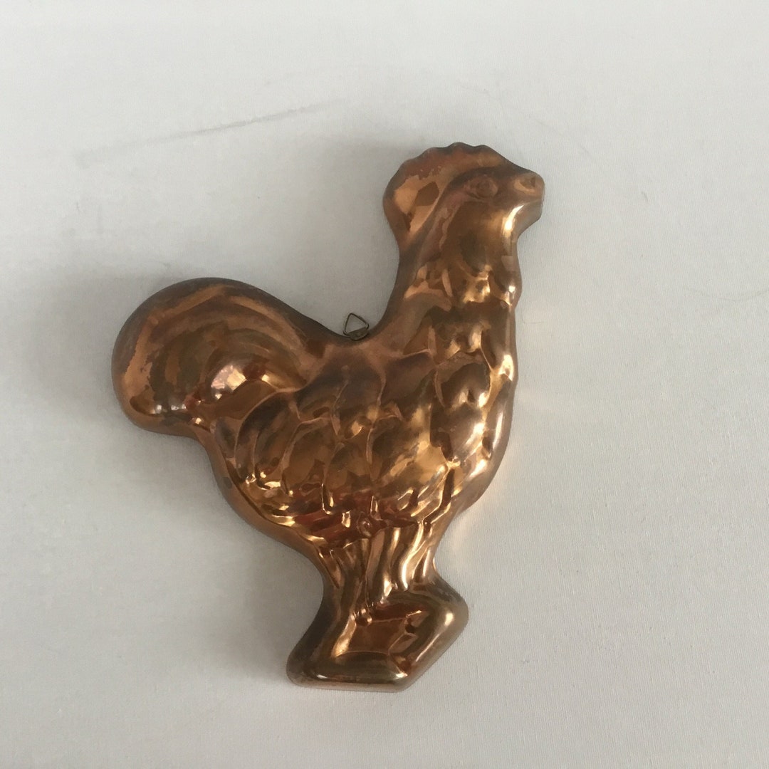 Vintage Copper Rooster Mold - Etsy