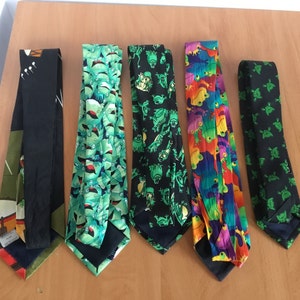Novelty Frogs Necktie - Etsy