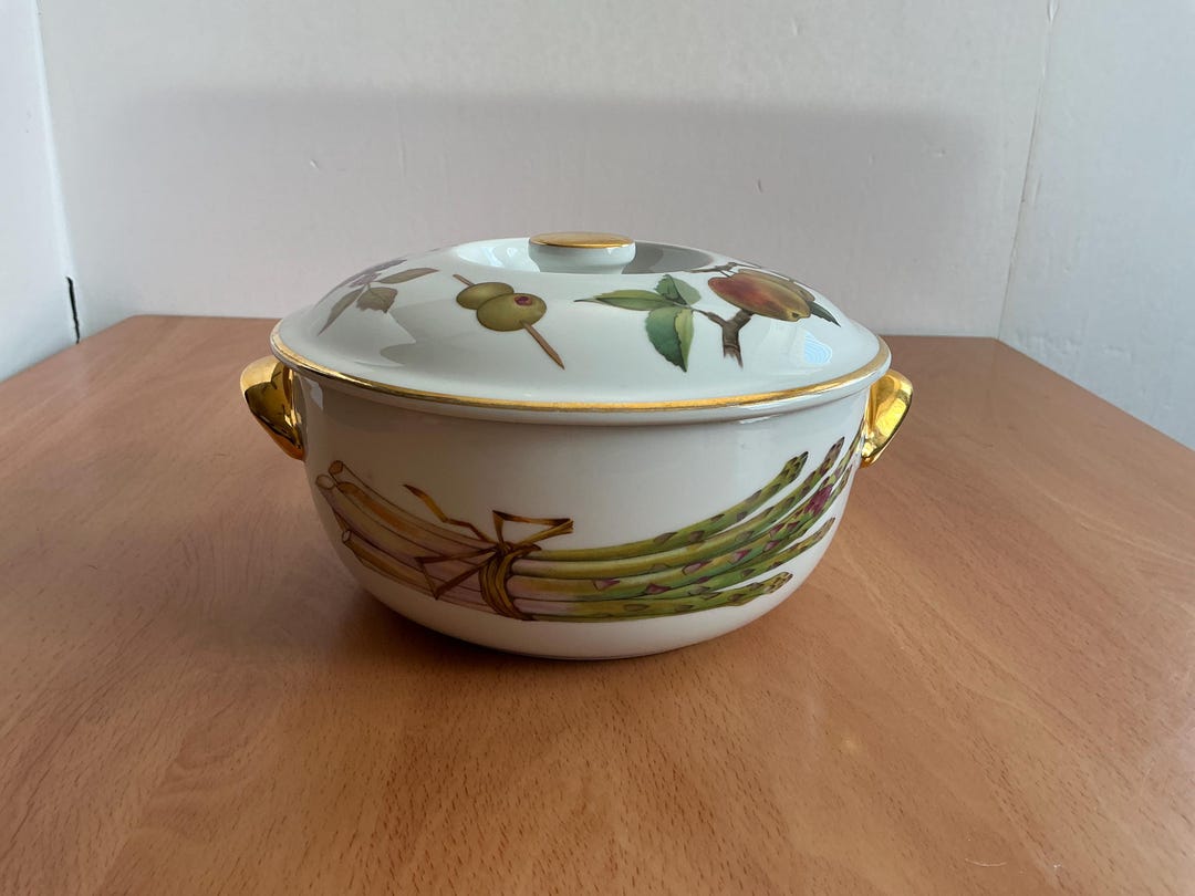 Vintage Royal Worcester Evesham Covered Casserole Dish Porcelain - Etsy