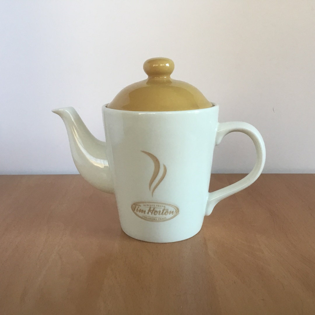 Vintage Tim Hortons Two Cup Porcelain Teapot - Etsy