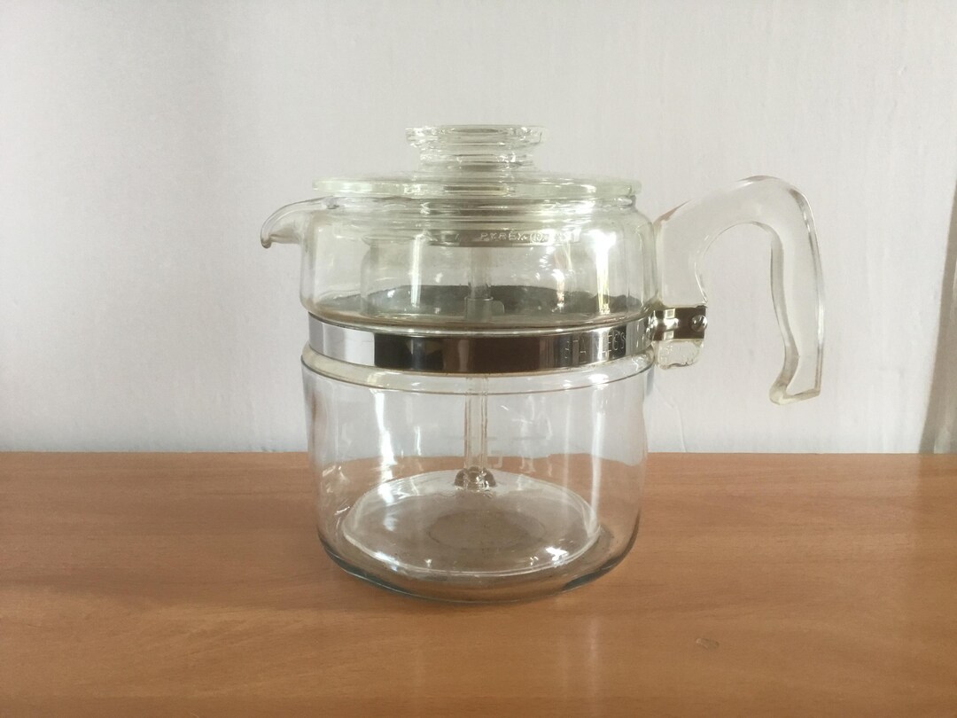 Vintage PYREX 6 Cup Flameware Coffee Pot Percolator Complete - Etsy