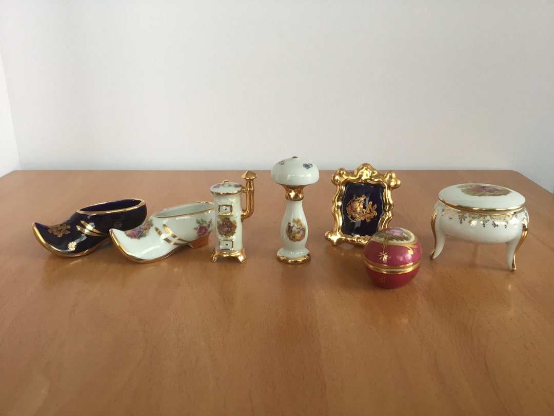 Vintage LIMOGES FRANCE Selection of Miniatures Collection - Etsy