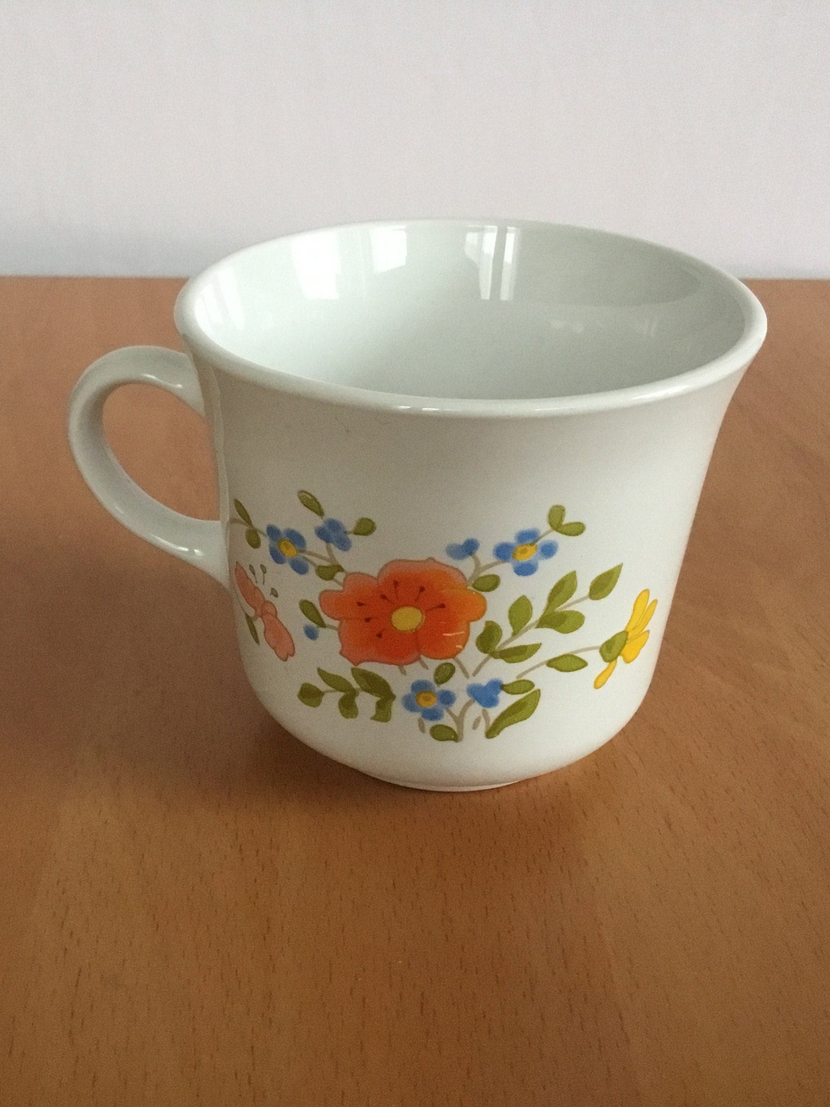 Vintage Corelle Wildflower Pattern Coffee Tea Cups Mugs Set of - Etsy