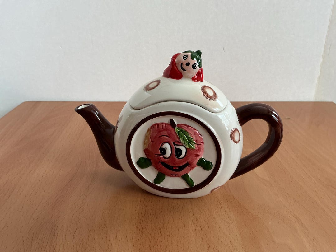 Vintage Mini Ceramic Anthropomorphic Strawberry Teapot - Etsy