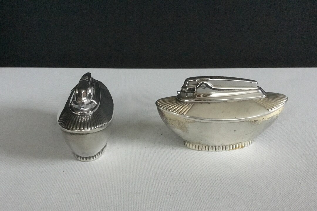 Rare Vintage Ronson Silver Plated Table Lighter - Etsy