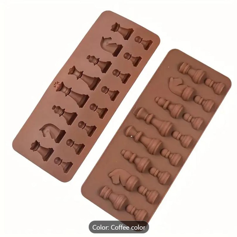Chess Shaped Silicone Molds: Chocolate, Ice, Cake Décor Qty 1 - Etsy