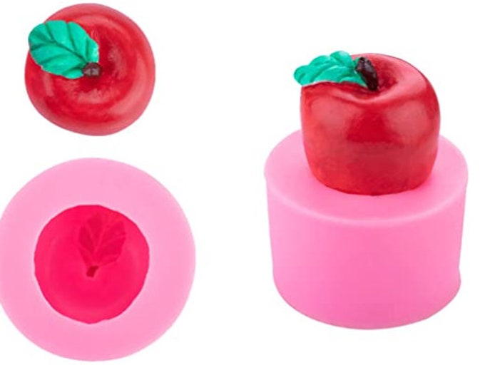 Apple Shaped Small Silicone Mold-3d Apple Fruit Cake Mold-candle Soap ...