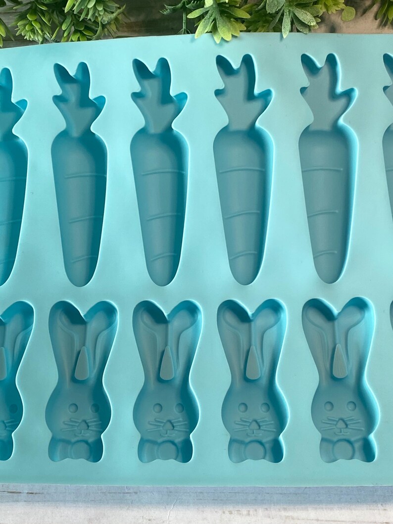 Easter Silicone Molds Set: Mini Carrot & Bunny Baking Supplies - Etsy