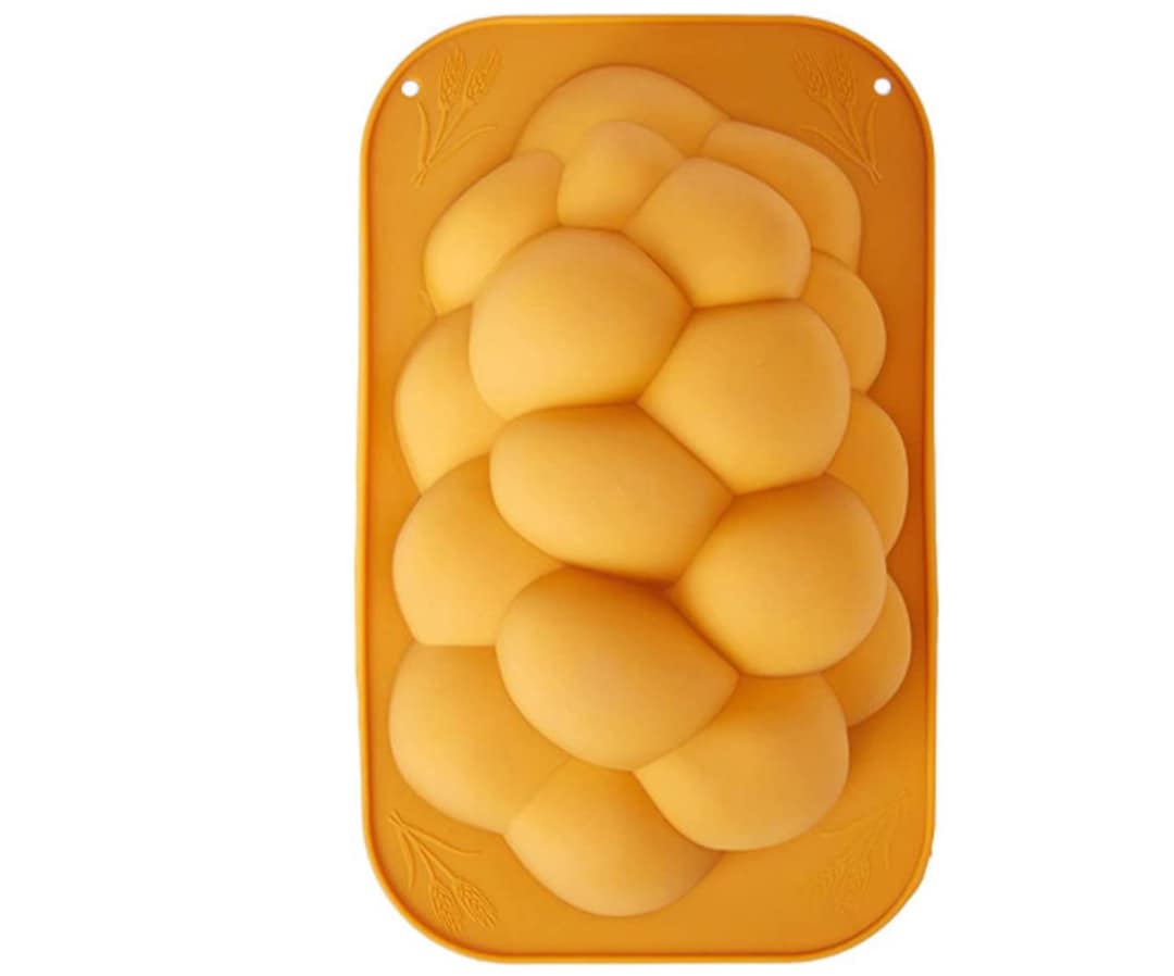 Braided Challah Mold: Silicone Bread Baking Pan - Etsy
